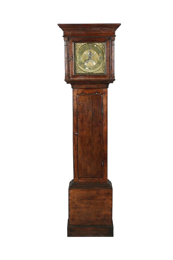 Bonhams : A mid 18th century oak-cased 30-hour long-case clock with ...