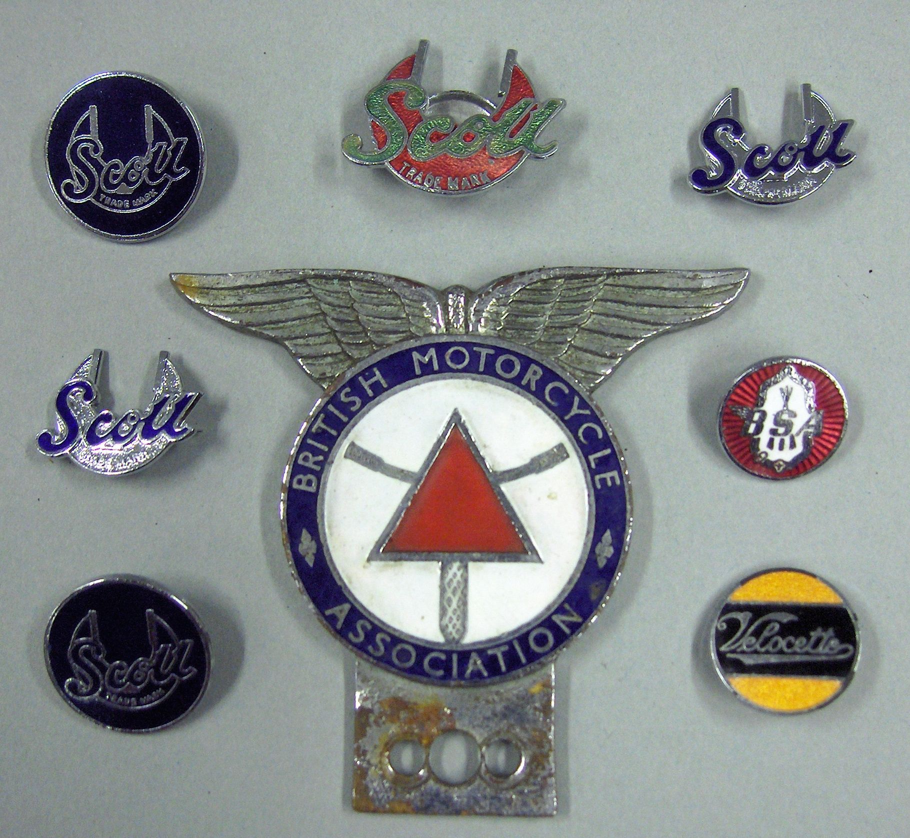 Bonhams Cars : A British Motorcycle Association enamel badge,