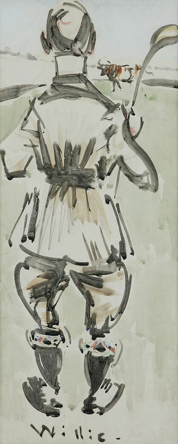 Bonhams : Joseph Crawhall RSW (1861-1913) "Willie" - a portrait of WB ...