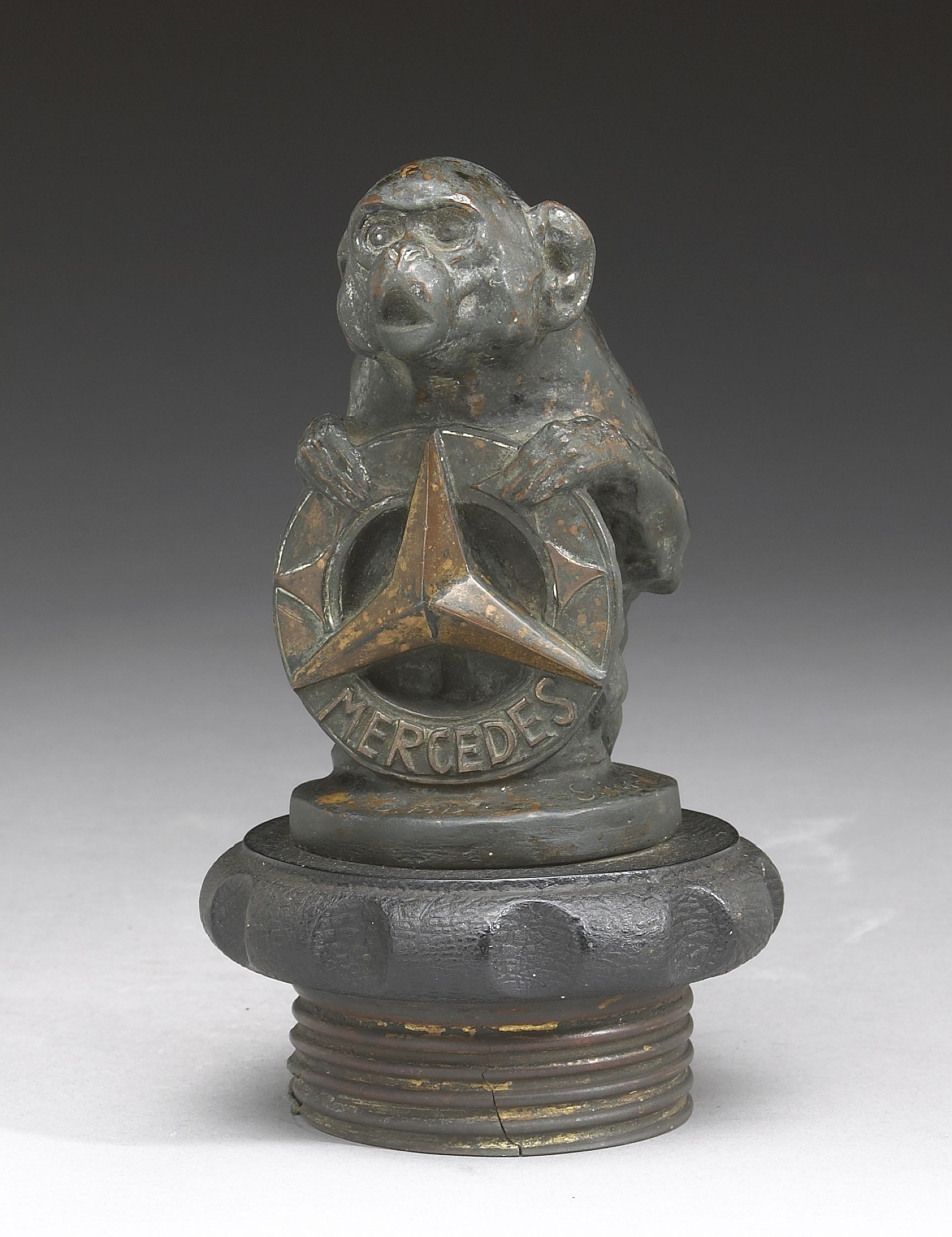 Bonhams Cars : A fine and rare Mercedes-Benz Monkey mascot by Otto Pilz ...