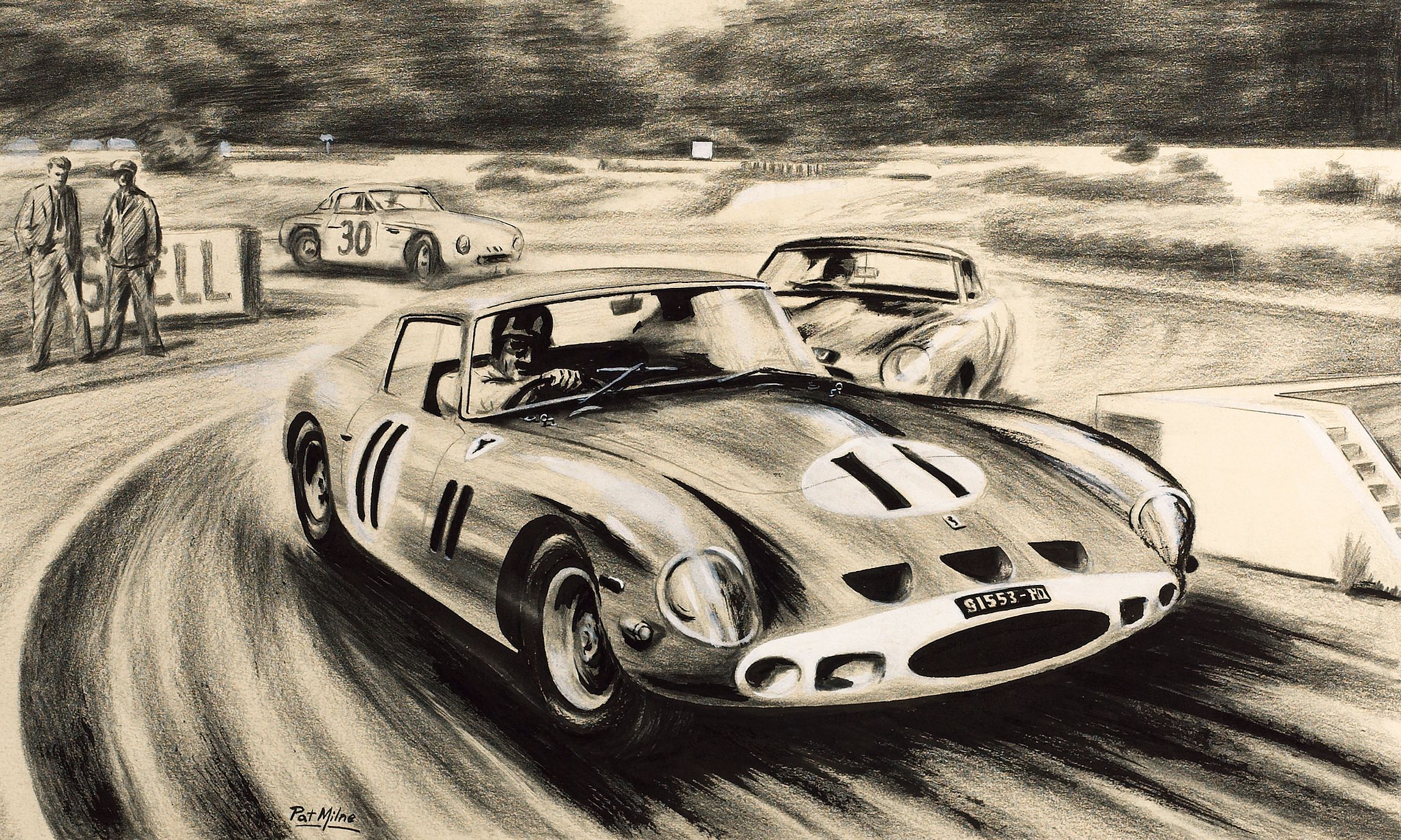 Bonhams Cars : Pat Milne: Graham Hill in a 250GTO Ferrari 1963 TT Goodwood,