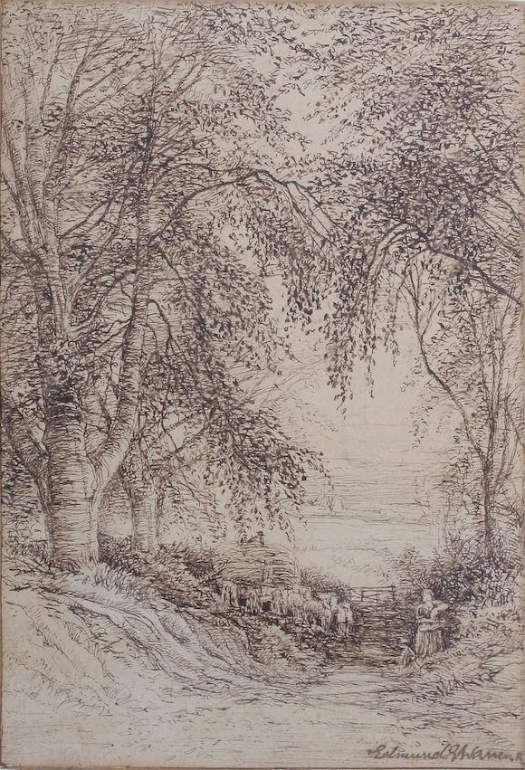 Bonhams : Edmund George Warren RI (1834-1909) British Figures and a hay ...