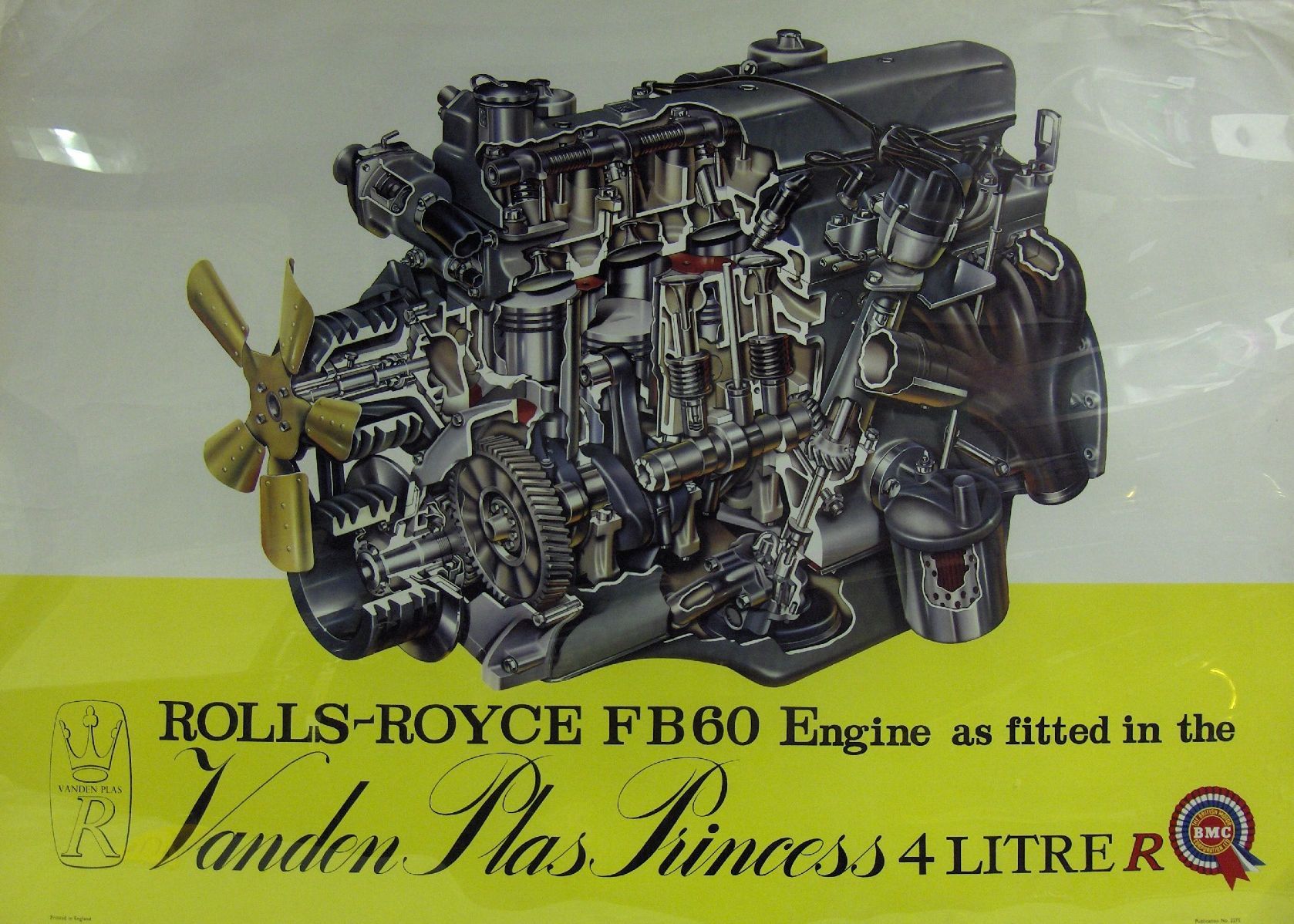 Bonhams Cars : A Rolls-Royce FB60 Engine Vanden Plas poster,