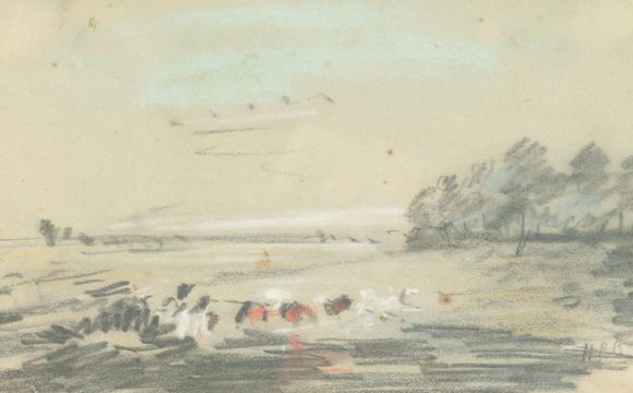 Bonhams : Hercules Brabazon Brabazon (British, 1821-1906) Landscape ...