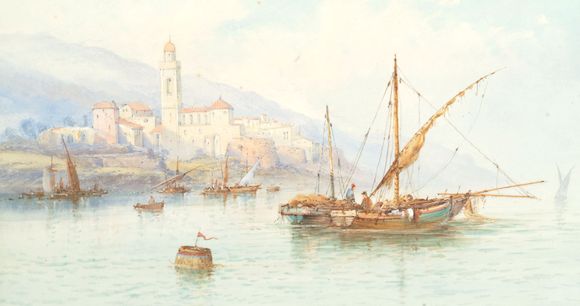 Bonhams : Edwin St. John (1878-1961) Lake Lugano, Lake Como, and two ...