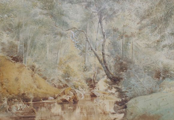 Bonhams : James Baker Pyne RBA (1800-1870) British River scene,