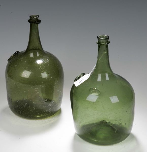 Bonhams : A pair of sealed wine bottles Continental 18th century