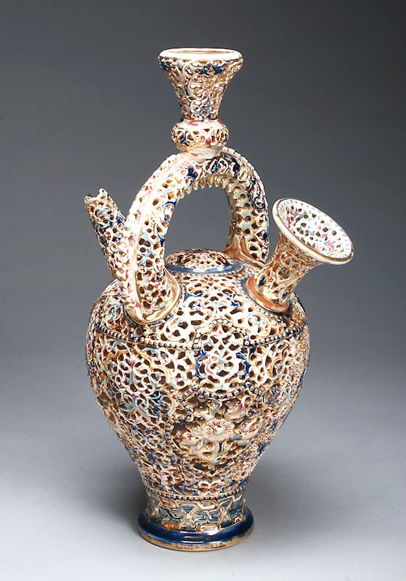 Bonhams : A Fischer pottery vase 20th Century,