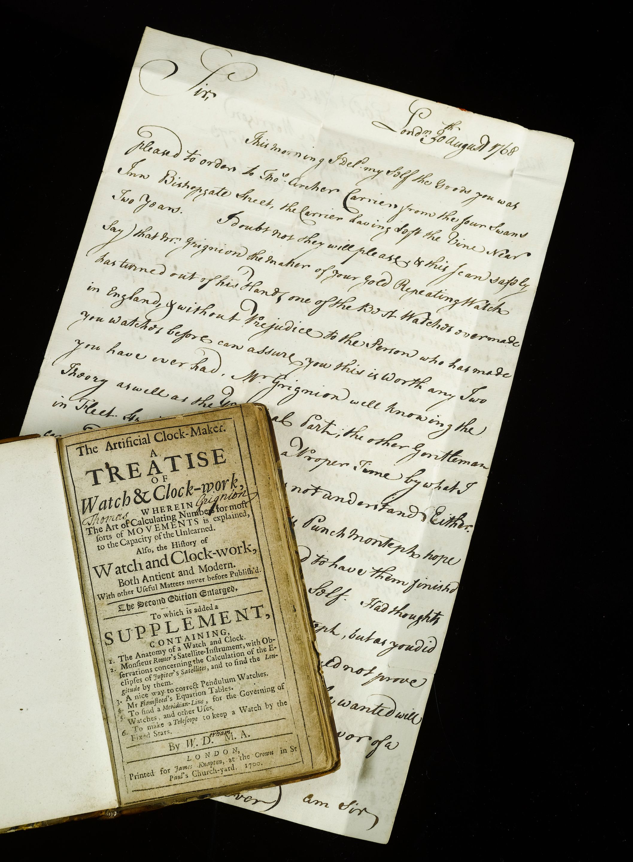 W.Derham.The Artifical Clock Maker. A rare horological book on ...