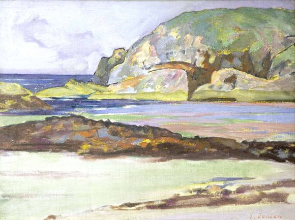 Bonhams : John Duncan RSA RSW (1866-1945) Iona shore