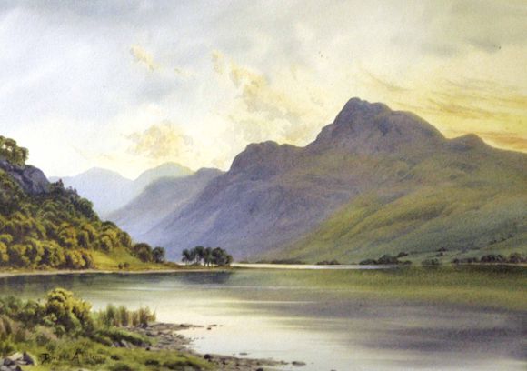 Bonhams : Donald A Paton (1886-1949) 'Ben Lomond and the Loch from near ...