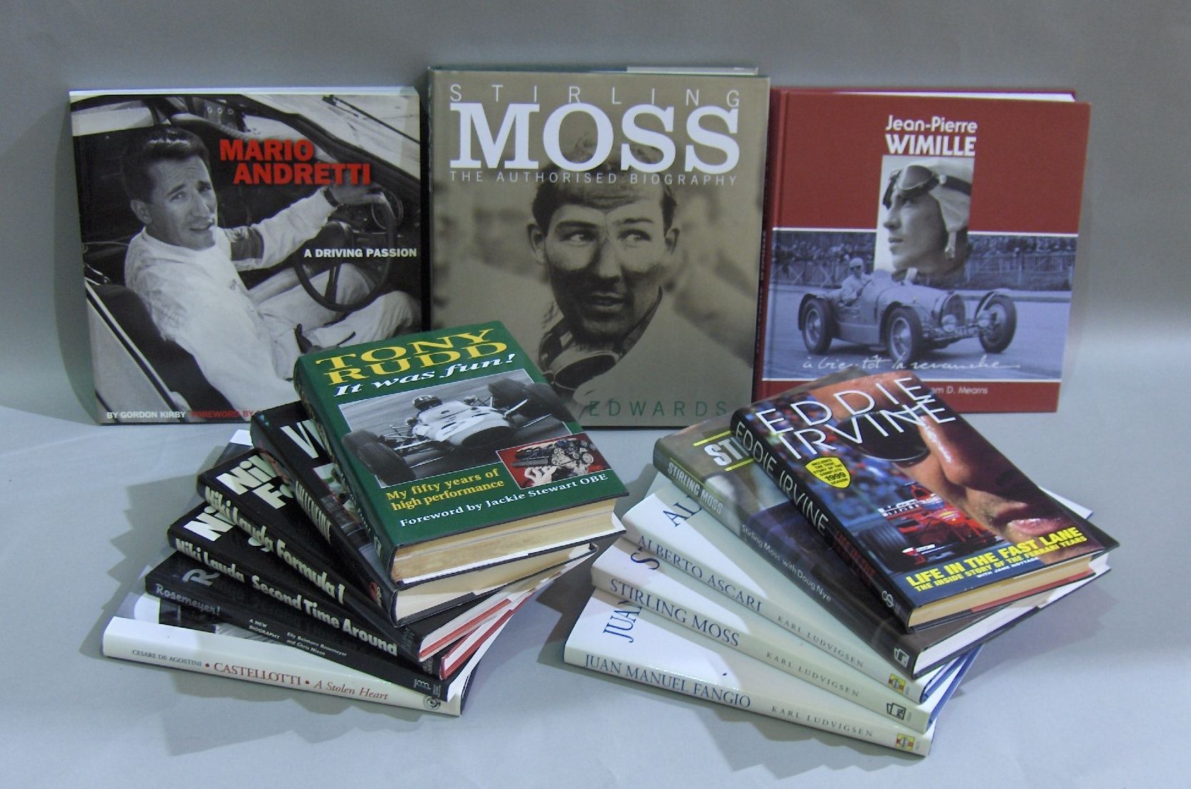 Bonhams Cars : A selection of books relating to racing drivers,