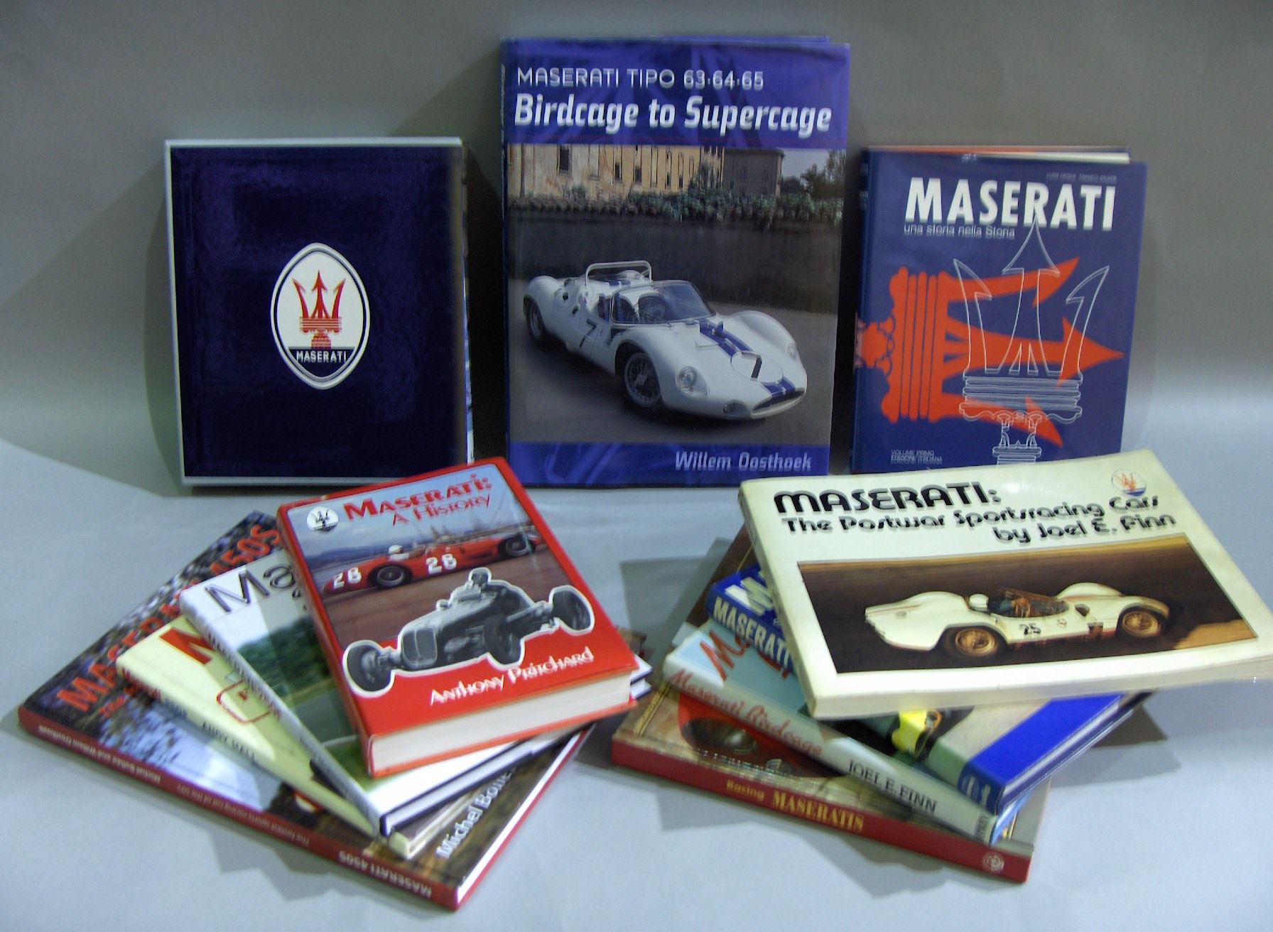 Bonhams Cars : A good selection of Maserati books,