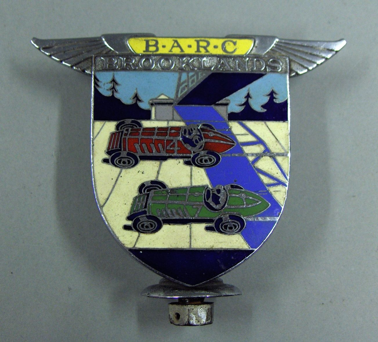 Bonhams Cars : A BARC Brooklands member's badge, 1930s,