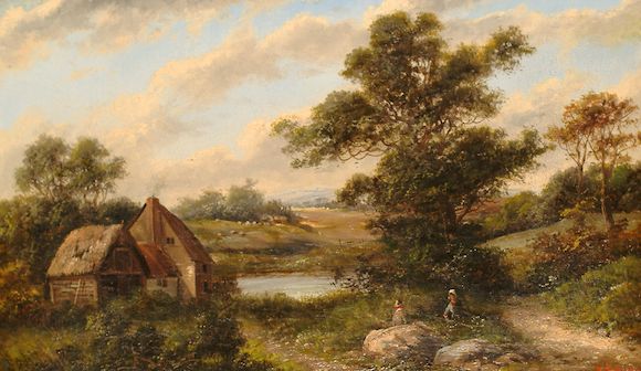 Bonhams : G W Yates A Country landscape.