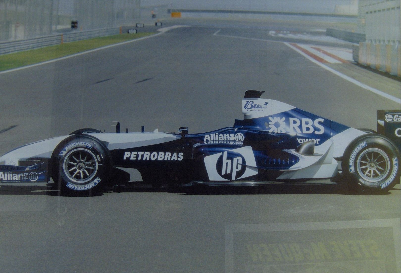 Bonhams Cars : A photographic print of the RBS Williams Formula 1 car,