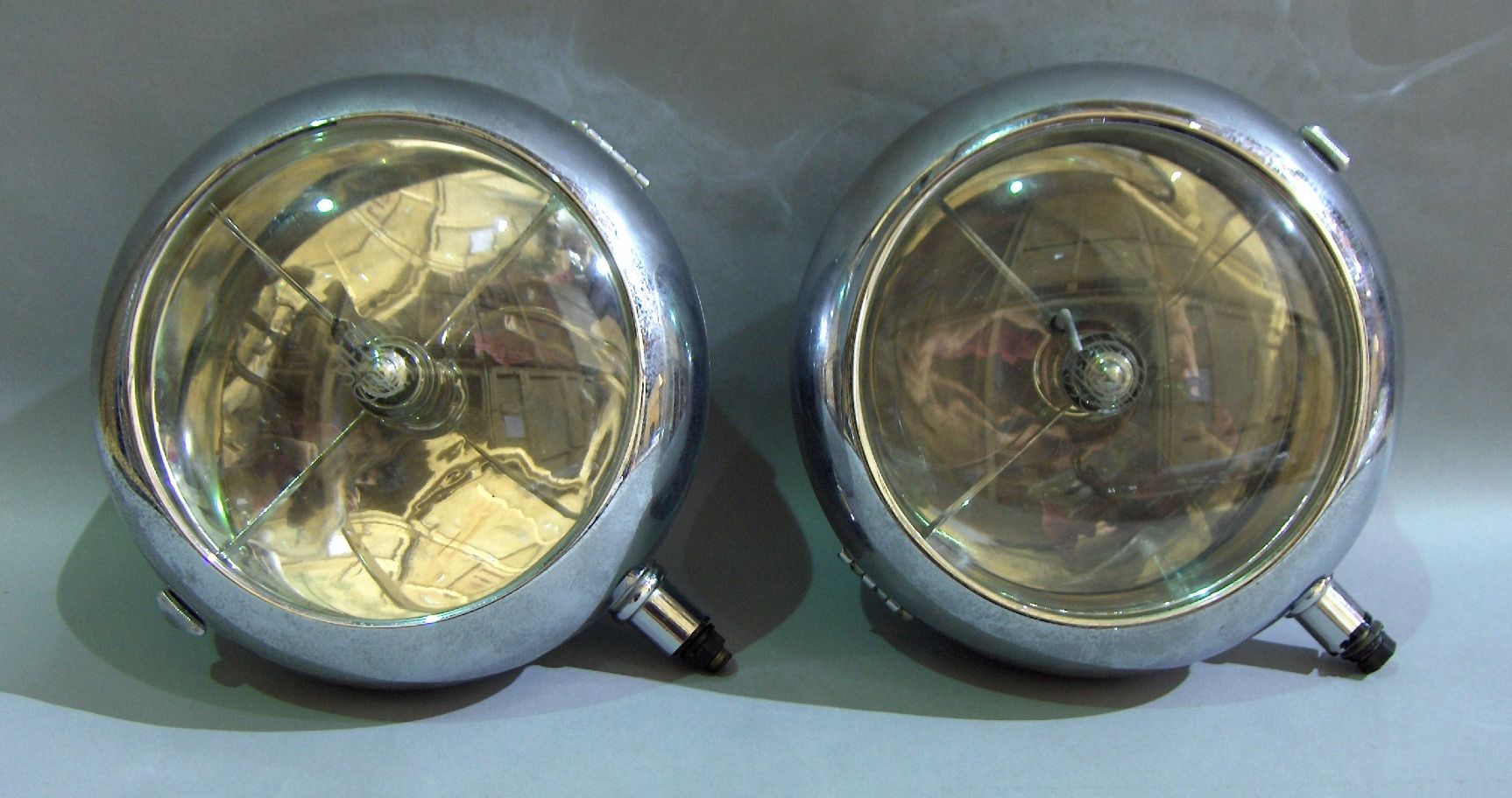 Bonhams Cars : A good pair of Stephen Grebel headlamps, 1930s,