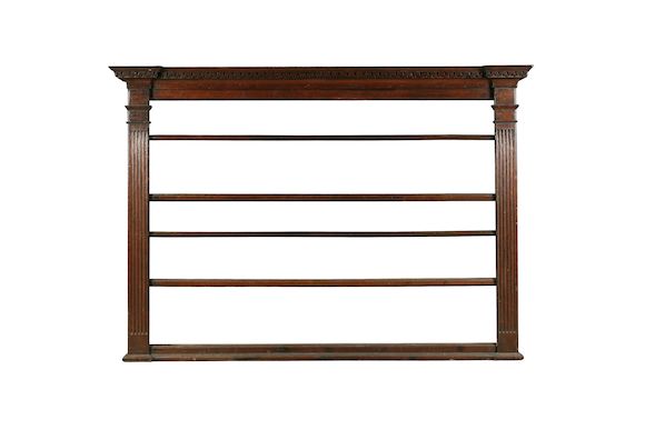 Bonhams : A mid-18th Century oak delft rack
