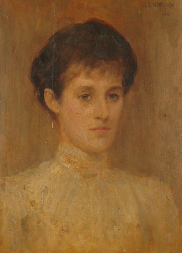 Bonhams : Robert Edward Morrison (British, 1852-1925) Portrait of a ...