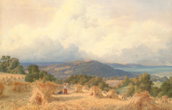 Bonhams : Charles Davidson (British, 1824-1902) Bringing in the hay.