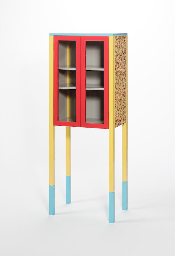 Bonhams : George Sowden for Memphis, an 'Antibes' cabinet, designed 1981 lacquered wood with ...