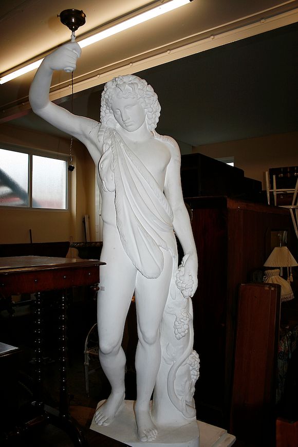 Bonhams : A large plaster statue of Jason,