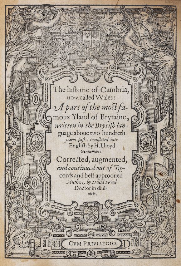Bonhams : CARADOC OF LLANCARFAN, Saint The Historie of Cambria, Now ...