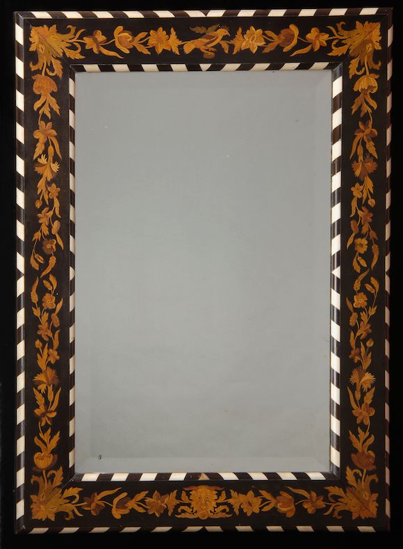 Bonhams : A 19th century Dutch upright mirror, circa 1880