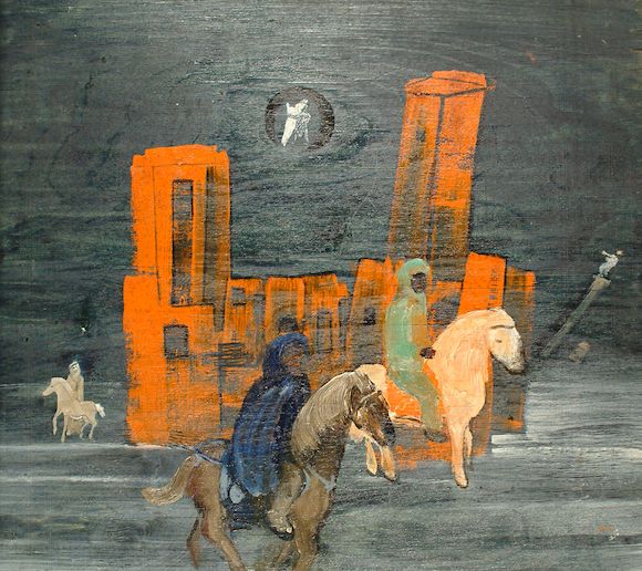 Bonhams : Charles Higgins 'PIC' (British, 1893-1980) La Lune Noire