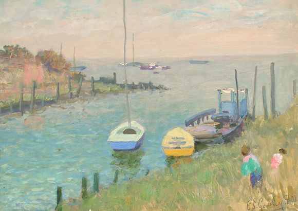 Bonhams : Alan Stenhouse Gourley (British, 1909-1991) Sail boats ...