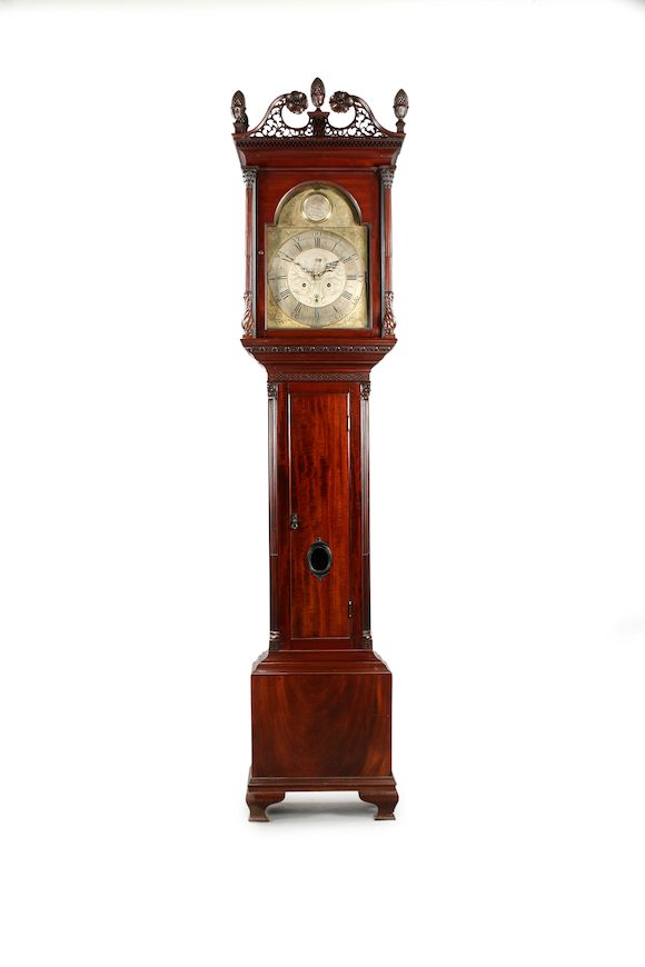 Bonhams : A mahogany longcase clock W. Galloway, Kilbirnie