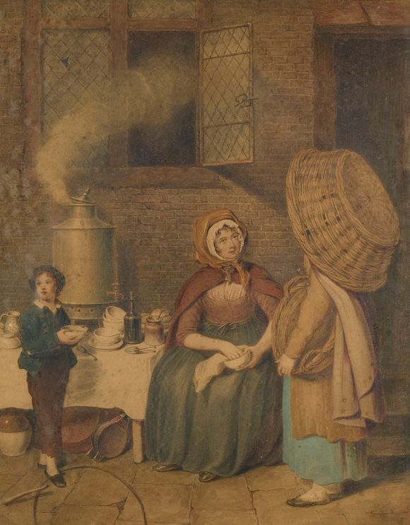 Bonhams : Attributed to Thomas Heaphy (British, 1775-1835) Street ...