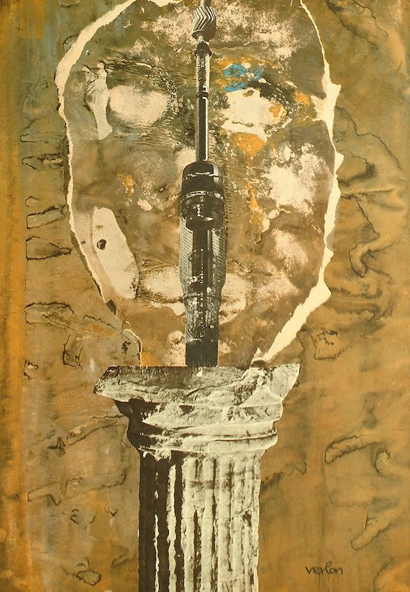 Bonhams : Andre Verlon (Swiss, 1917-1993) Composition with pillar