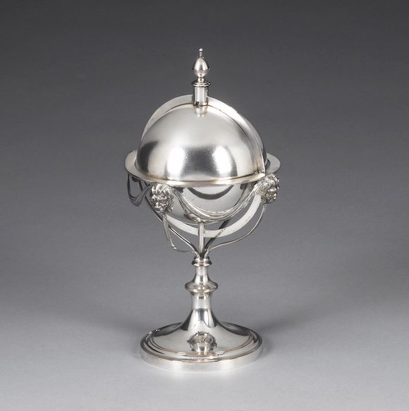 Bonhams : An 18th century Old Sheffield plate Pitt or Globe inkstand ...