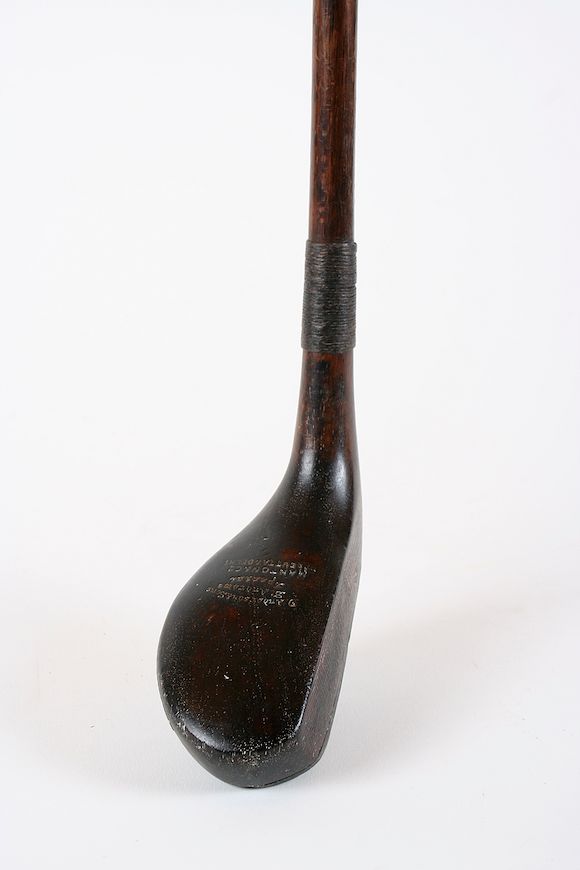 Bonhams : A good D. Anderson & Son wooden mallet shaped putter