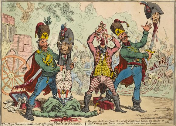 Bonhams : James Gillray The High German method of destroying Vermin at ...