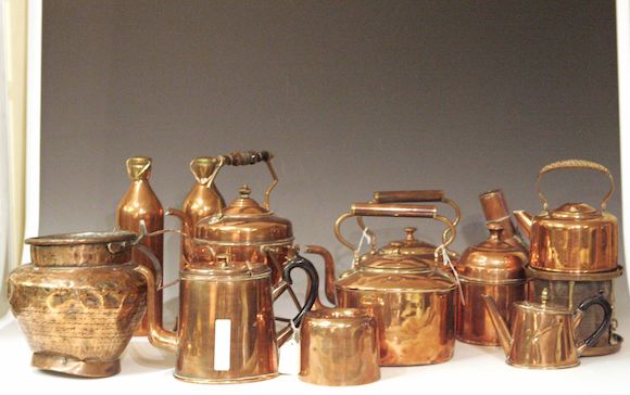 Bonhams : A group of copperware items