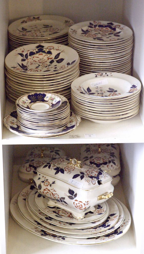 Bonhams : A 19th century dinner service, of Ironstone type