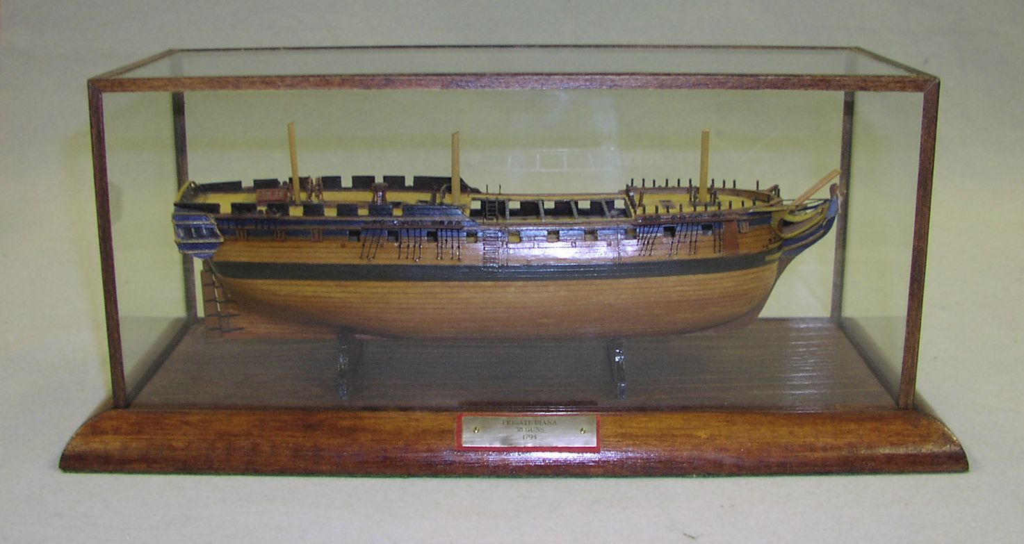 an unrigged miniature display model of the frigate 'Diana' 1794 ...