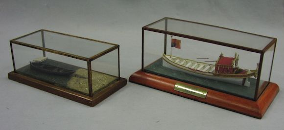 Bonhams : A miniature waterline model of a State barge, 1689 2