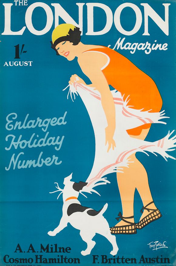 Bonhams : Tom Purvis (British, 1888-1959) The London Magazine, August ...
