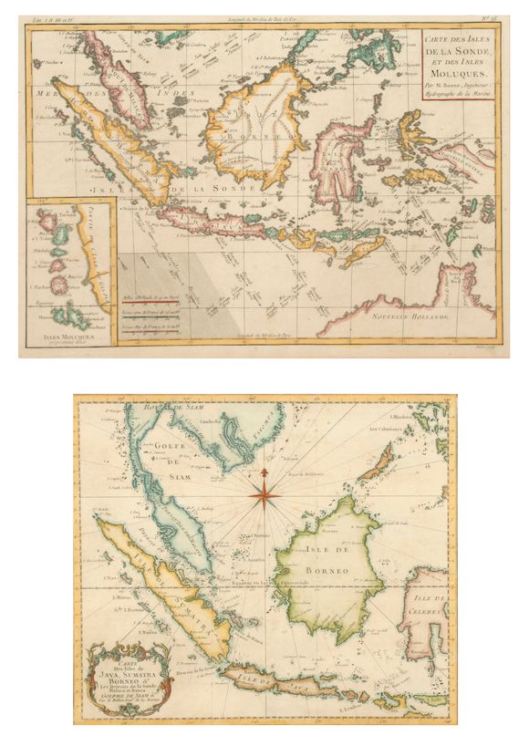 Bonhams : South East Asia Bellin (N) Carte des Isles de Java, Sumatra ...
