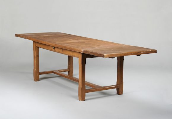 Bonhams : An oak refectory extending table