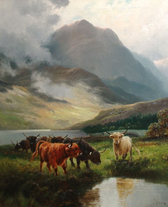 Bonhams : H.R. Hall (British, active 1895-1902) Highland Cattle