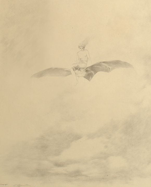Bonhams : Charles Prosper Sainton (British, 1861-1914) On the wings of ...