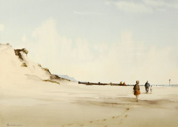 Bonhams : Philip Gardner (British, 1922-1986) A Norfolk Beach