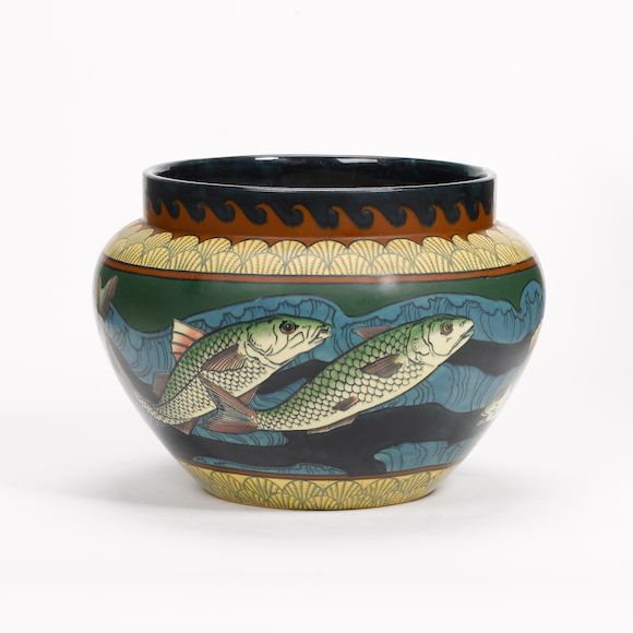 Bonhams : Frederick Rhead for Foley Pottery a Small Intarsio Jardiniere ...