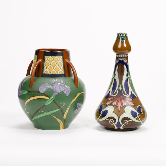 Bonhams : Frederick Rhead for Foley Pottery an Intarsio Vase, circa 1897