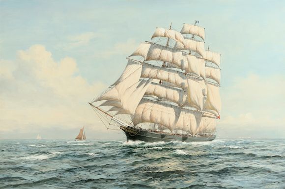 Bonhams : Kenneth Jepson (20th century) "Cutty Sark off the Needles",