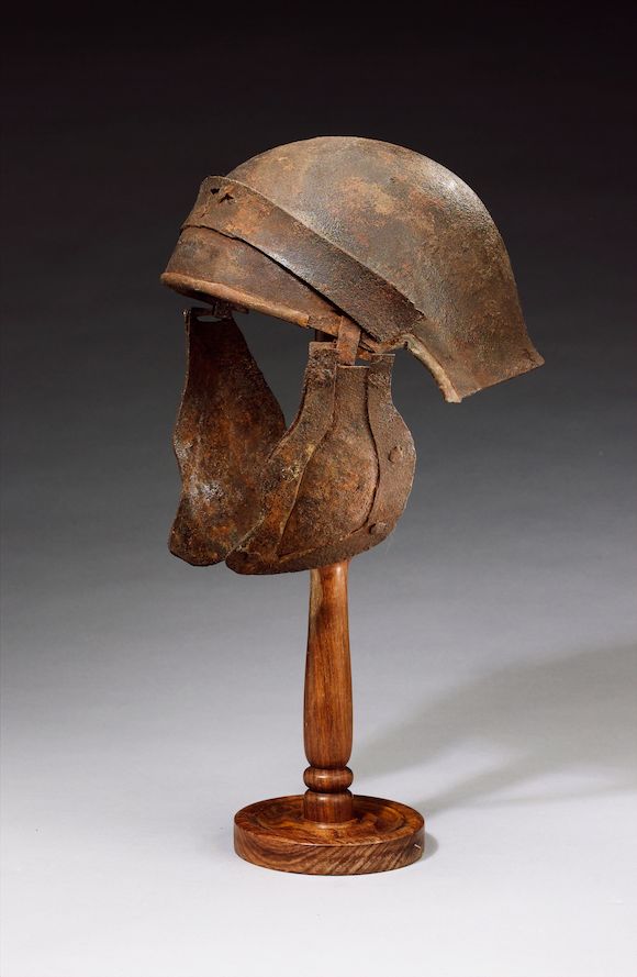 Bonhams : A European-style iron helmet